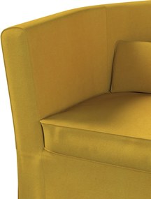 Potah na křeslo IKEA Ektorp Tullsta barva žlutá látka pletený vzor