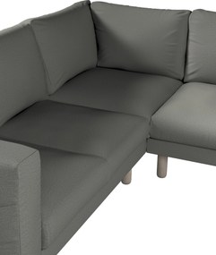 Potah na pohovku IKEA Norsborg rohová 4-místná barva šedá látka pletený vzor