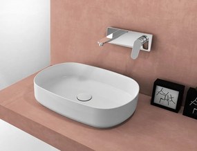 Sapho Sapho, INFINITY OVAL keramické umyvadlo na desku, 55x36 cm, bílá, 10NF65055