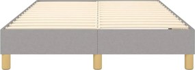 Rám postele s boxspringem světle šedá 120 x 200 cm textil 3120598