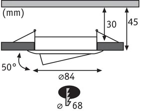 Paulmann 92965 ZigBee LED Nova Plus Coin, sada zapuštěných bodovek 3x3.5W RGBW kartáčovaný hliník