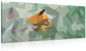 Obraz liška s abstraktními prvky