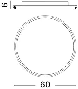 LED stropní svítidlo Willow R 60 bílé