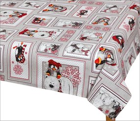 Bellatex Ubrus VÁNOCE Bílá 100x100 cm