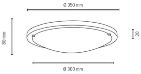 Spot-Light 4753474 - Stropní svítidlo FRIDA 2xE27/40W/230V