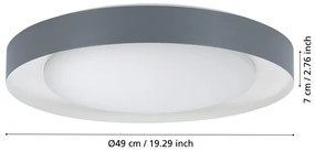 Eglo 99782 - LED Stmívatelné stropní svítidlo LAURITO LED/24W/230V 3000-6500K+DO
