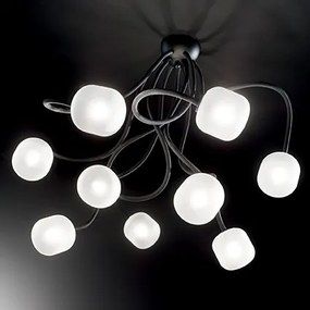 Stropní svítidlo Ideal Lux Octopus PL9 nero 175010 černé + poštovné zdarma