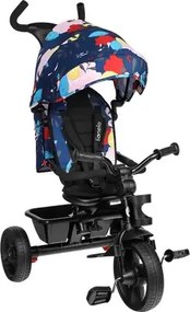 LIONELO Tříkolka 2v1 Haari Blue Navy / Nosnost 25 kg