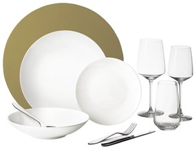 Startovací set nádobí 60 ks – Premium Platinum Line gold - W0182