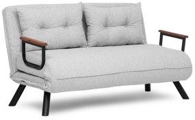 Atelier del Sofa 2-místná pohovka Sando 2-Seater - Teddy Fabric - Grey, Šedá
