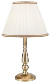 Orion LA 4-1085/1 - Stolní lampa TONIA 1xE27/60W/230V pr. 30 cm bílá/bronz