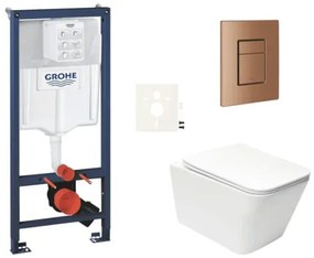 Závěsný wc set do lehkých stěn / předstěnová montáž SAT Infinitio SIKOGRSIN12SCDL0