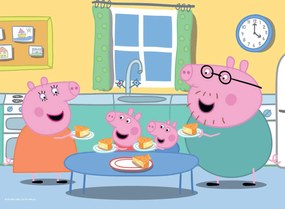 DINO Puzzle baby maxi 24 dílků Peppa Pig Oběd 47x66cm skládačka dn350243