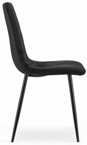 Set čtyř jídelních židlí TURIN - černé (4ks)