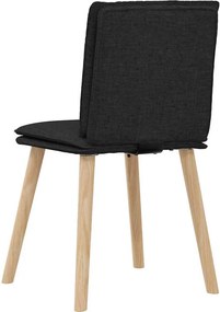 Jídelní židle 6 ks černé textil 3315627