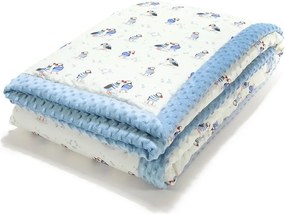 La Millou Teplá Deka Minky- XL Puffin Wind Blue