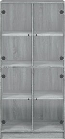Highboard s dvířky šedý sonoma 68x37x142 cm kompozitní dřevo 3295862