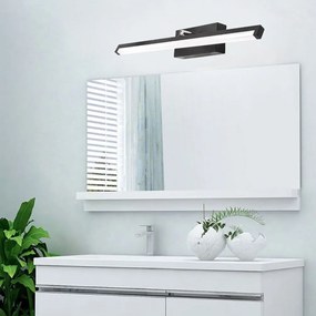 Toolight Toolight, LED koupelnové svítidlo nad zrcadlo 12W 50CM APP373-1W, černá, OSW-05003