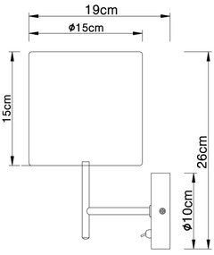 Globo 15190W - Nástěnné svítidlo THEO 1xE14/40W/230V
