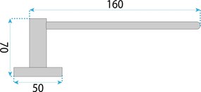 Rea Leo, držák na toaletní papír, chromová, REA-88062
