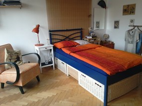 Nábytek ATIKA s.r.o. Kovová postel ANGELETA 180, snížené hlavové čelo Barevne provedení: černá, Rozměr: 180 x 200 cm