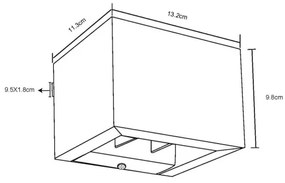Globo 15553W1W - LED Nástěnné svítidlo ALINA LED/8W/230V hnědá