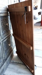 Nástěnná dřevěná Memo tabule s papírem - 39*15*71cm