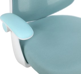 Dětská židle MAUI - síťovina, látka, plast, modrá / bílá
