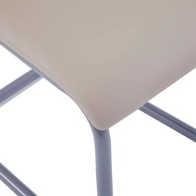 Jídelní židle Avoca - 4ks - umělá kůže | cappuccino