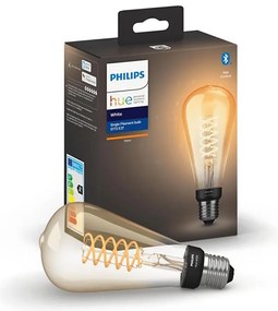 LED Stmívatelná žárovka Philips Hue WHITE FILAMENT ST72 E27/7W/230V 2100K
