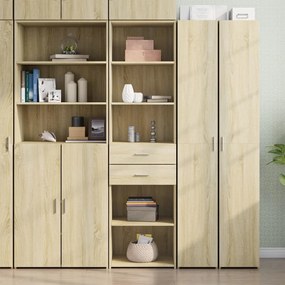 Skříň highboard dub sonoma 50 x 42,5 x 185 cm kompozitní dřevo