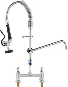 Komerční baterie s oplachovacím rozprašovačem, 66 cm výška, 20,3 cm střed, 30,5 cm