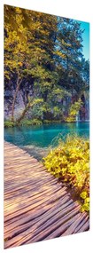 Fototapeta na dveře - Jezero Plitvice (95x205cm)