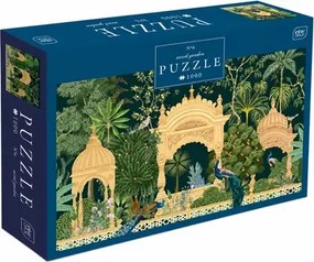 INTERDRUK Puzzle Secret Garden: Paví palác / 1000 dílků / 67 x 48 cm