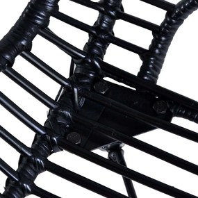 vidaXL Jídelní židle 4 ks přírodní ratan [246808] Barva: Černá