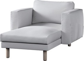 Potah na IKEA Norsborg šezlong s loketními opěrkami barva bílá látka pletený vzor