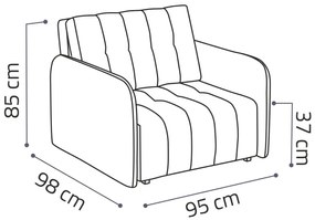 FN Rozkládací křeslo Vivian Grand I - Country 03