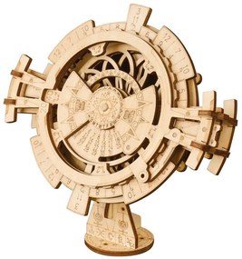 RoboTime 3D dřevěné mechanické puzzle Stolní kalendář