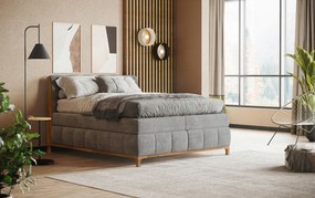 XXXLutz POSTEL BOXSPRING, 160/200 cm, barvy stříbra Livetastic - Manželské postele - 000840004703