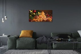 Obrazy na plátně perník koule 140x70 cm