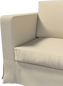 Potah na pohovku IKEA  Karlanda 3-místná nerozkládací, dlouhý barva béžová látka pletený vzor