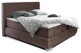 Boxspring postel 180x200 s elektrickým polohováním Galileo hnědý