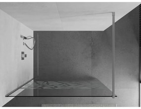 Mexen Kioto sprchová zástěna 70x200 cm 8 mm, chrom, bílé provedení, 800-070-101-01-85
