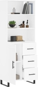 Skříň highboard bílá 69,5 x 34 x 180 cm kompozitní dřevo 3190045