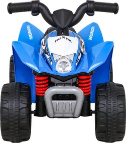 Ramiz Čtyřkolka Honda 250X TRX na baterie modrá + klakson + LED + ekokůže