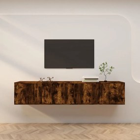 Nástěnné TV skříňky 2 ks kouřový dub 100 x 34,5 x 40 cm 3188371