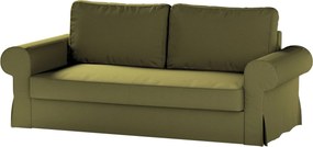 Potah na pohovku IKEA Backabro,  3-místná, rozkládací barva zelená látka pletený vzor