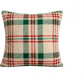 Mikroplyšový povlak na polštářek WINTER PLAID 45x45 cm, barevný