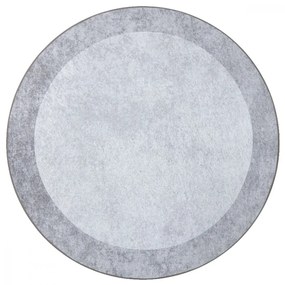 Kusový koberec Arog světle šedý kruh 100cm