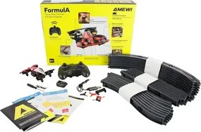 AMEWI Dron DRE FormulA Track Race červená / RC auto a dron 2v1 / závod